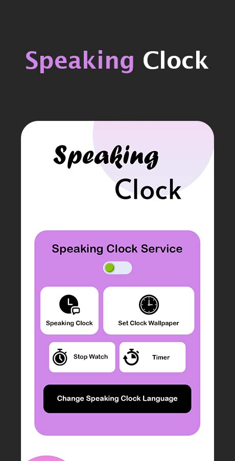 Speaking Clock - Live Wallpaper - Digital And Analog - Set Alarm - Reminder - Timer - Voice ...